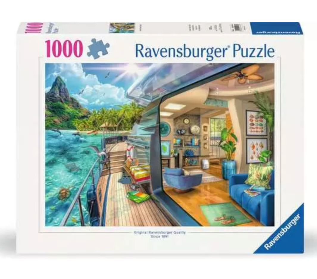 Tropical Island Charter 1000 Pc Puzzle — Busy Bee Toys