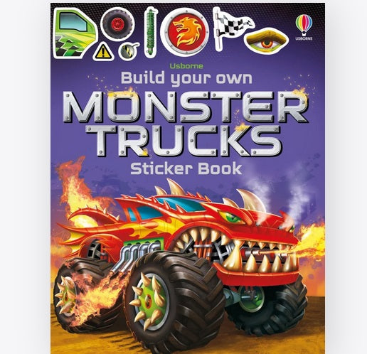 Build Your Own Monster Trucks Sticker Book — Busy Bee Toys