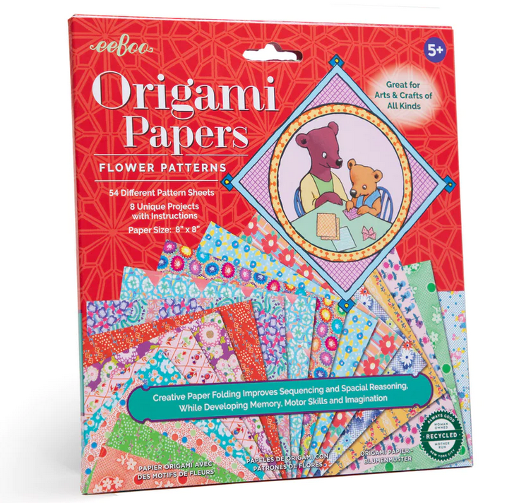 Flower Patterns Origami Papers — Busy Bee Toys