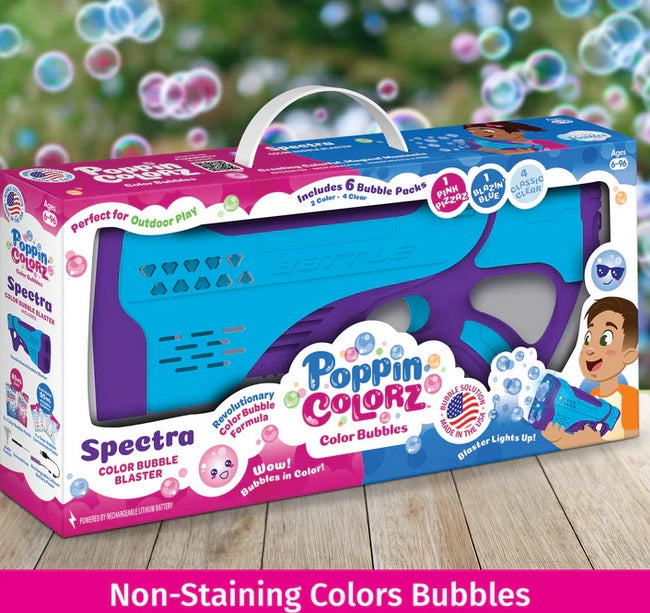 Poppin Colorz Spectra Bubble Blaster — Busy Bee Toys